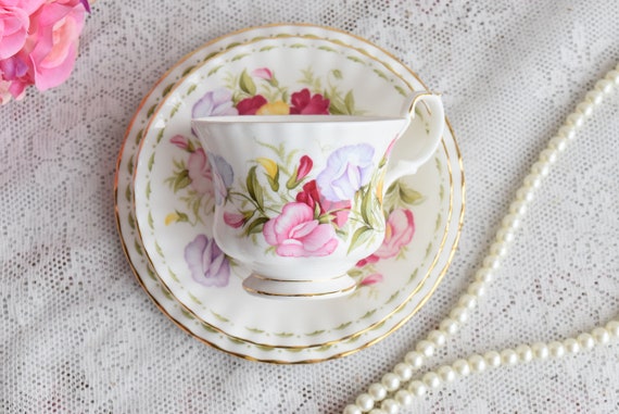 Flowers of the Month April Royal Albert Tea Cup Floral English | Etsy