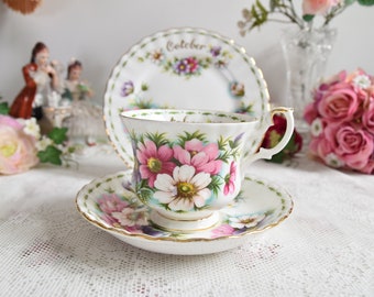 Flowers of the Month June Royal Albert Tea Cup Floral English Tea Cup ...