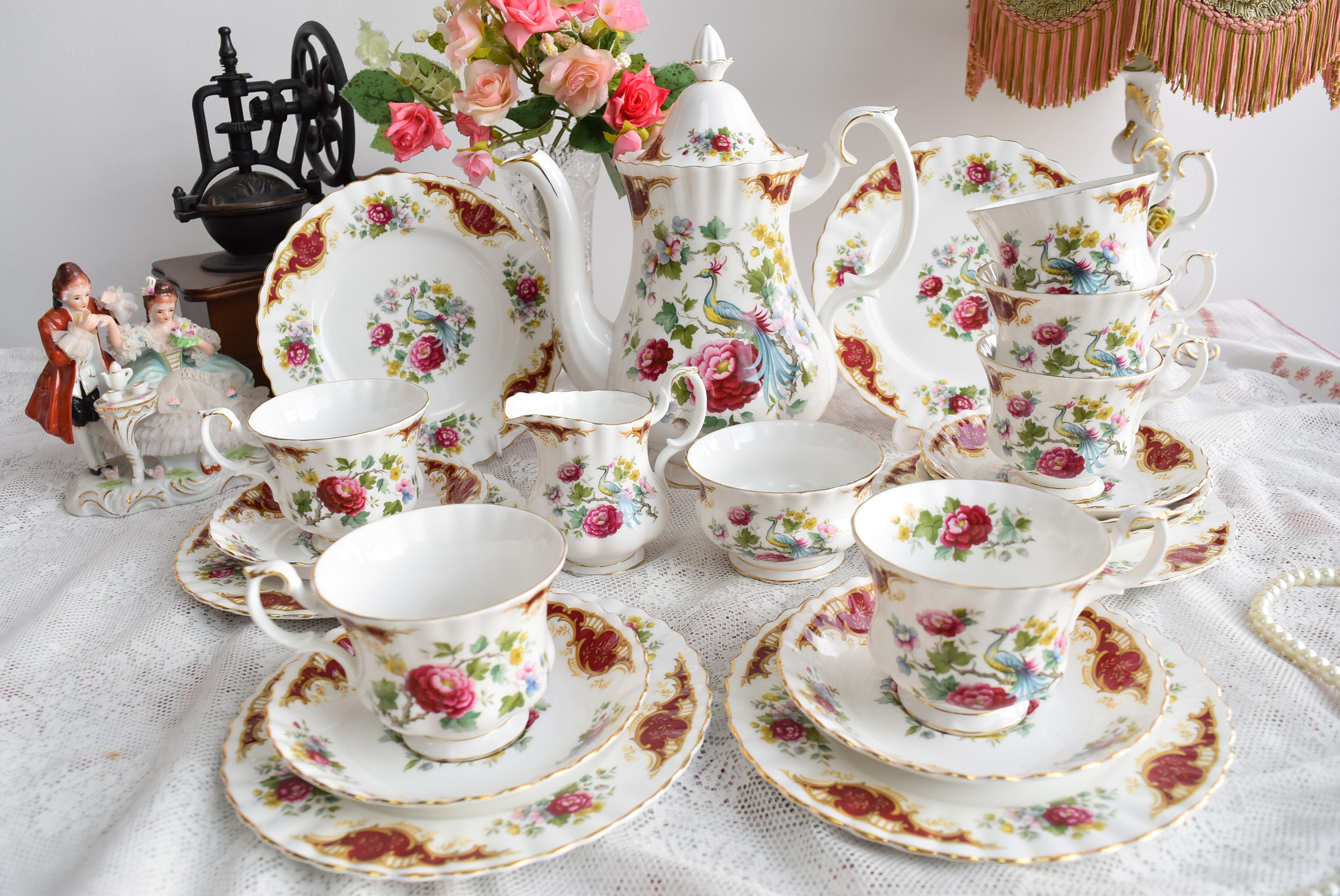 Royal Albert coffee set vintage floral tea set Royal Albert | Etsy