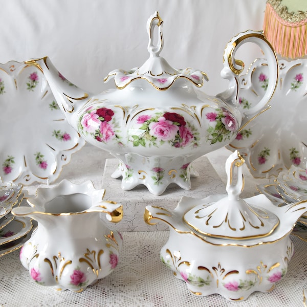 Elegant Tea Set - Etsy