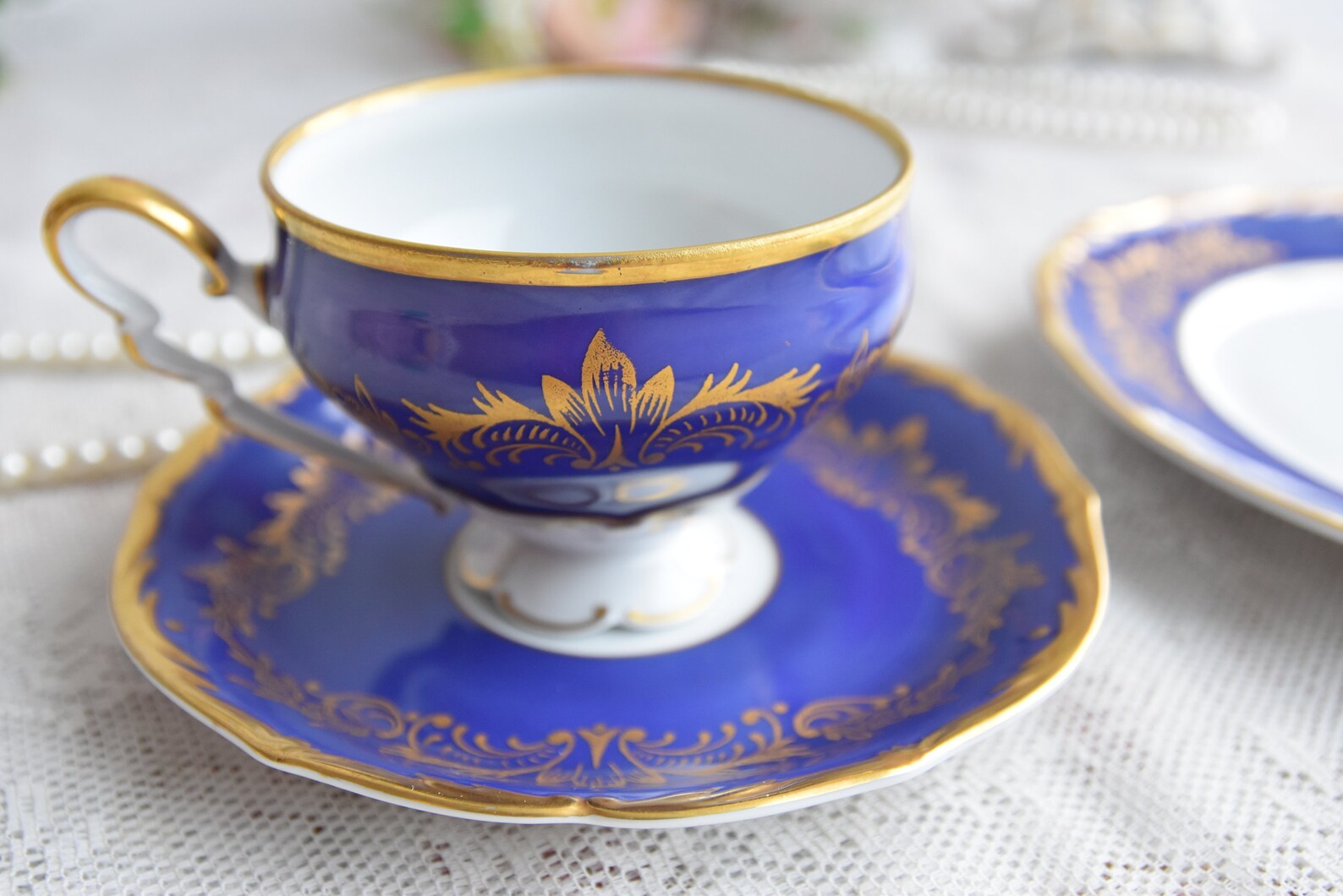 German Tea Cup Floral Tea Cup Set Schierholz Germany Tea Cups | Etsy