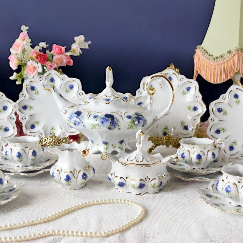 Antique Tea Set - Etsy