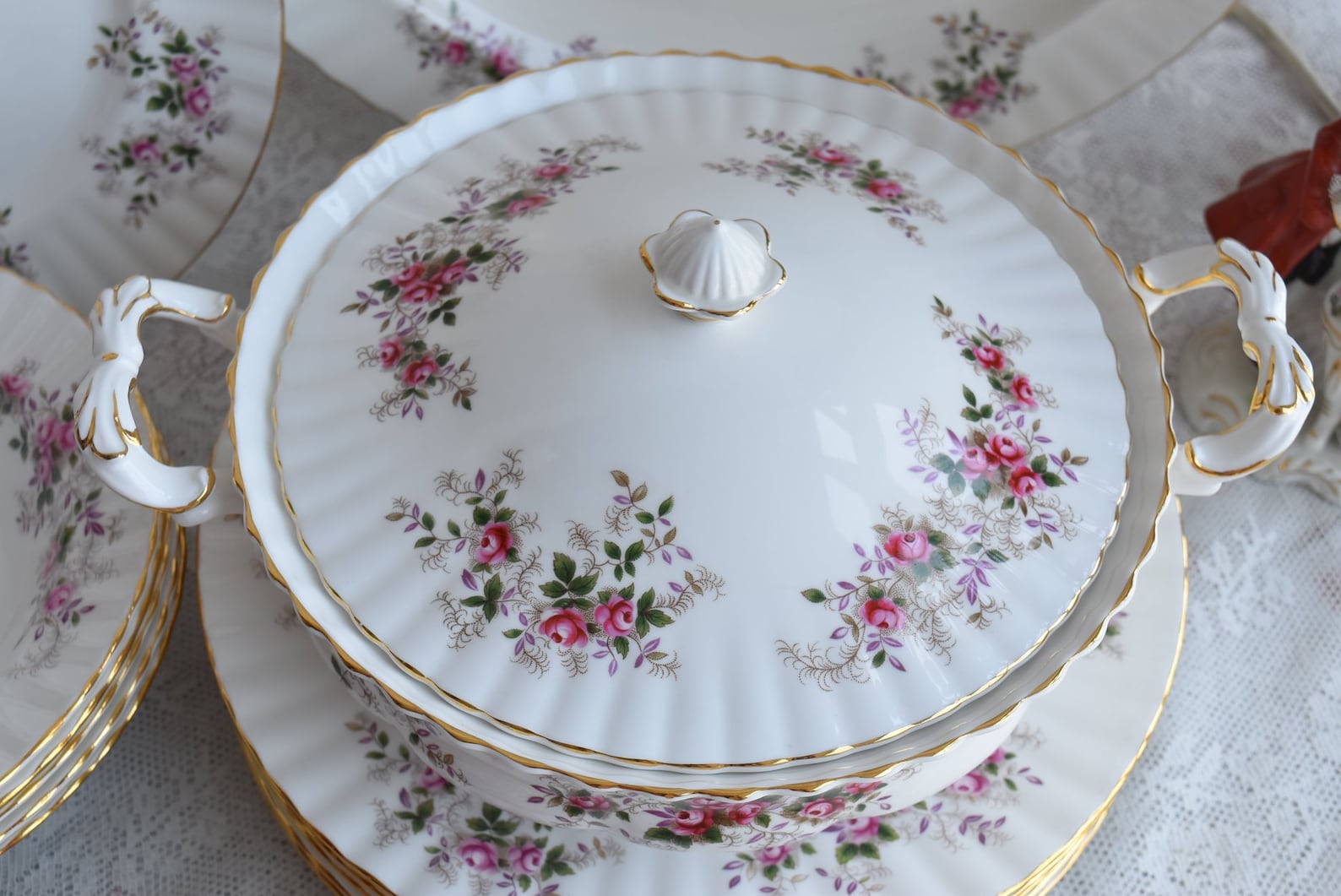Dinner Set Vintage Floral Dinner Set Royal Albert Lavender - Etsy