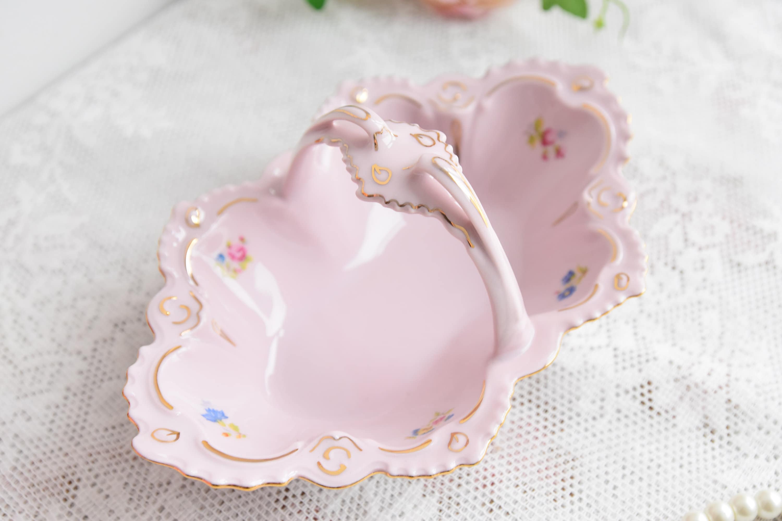 Vintage Basket Porcelain Small Basket Porcelain Slavic - Etsy