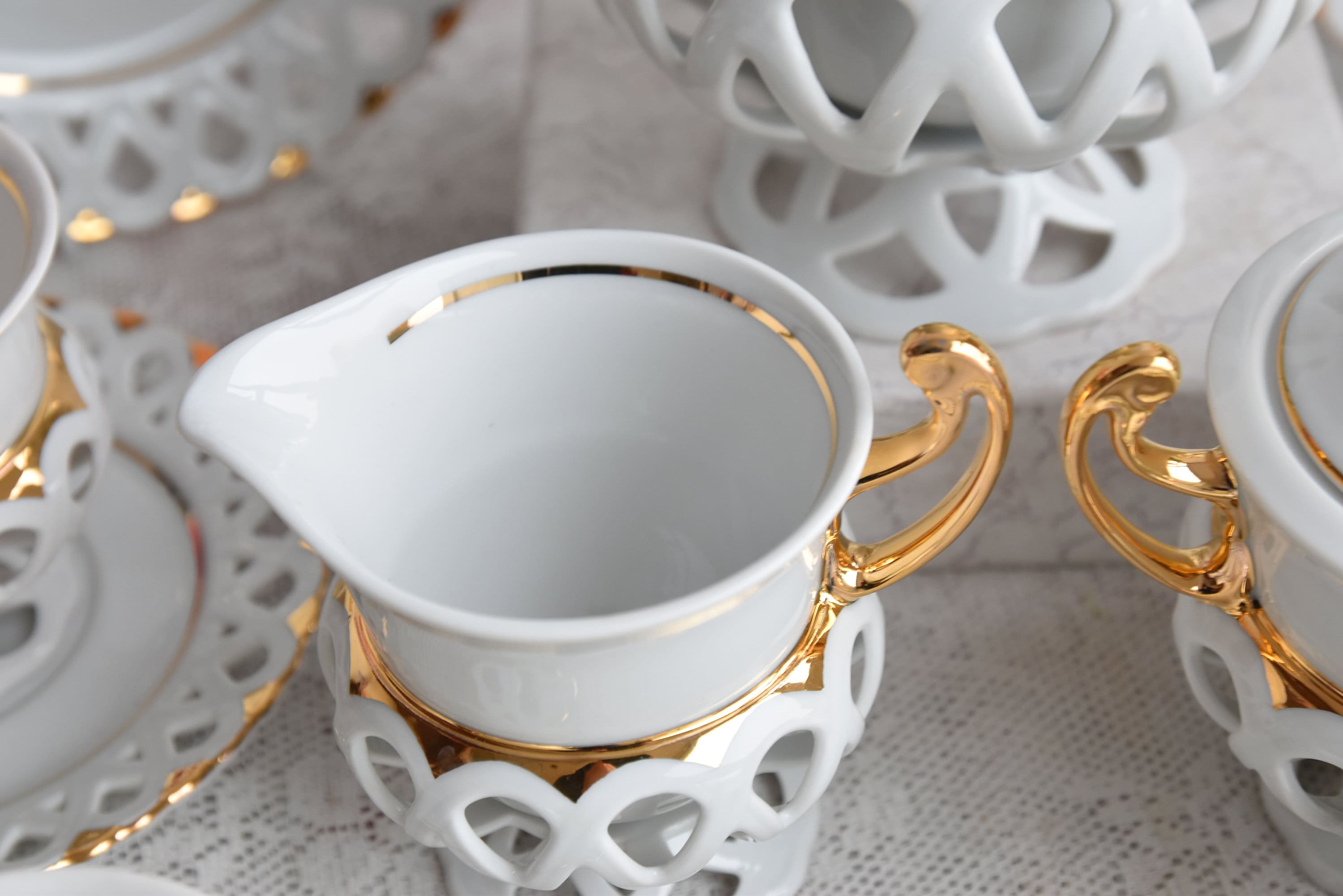 Luxury Porcelain Vintage Coffee Set Bisant Luxury Coffee Set - Etsy UK