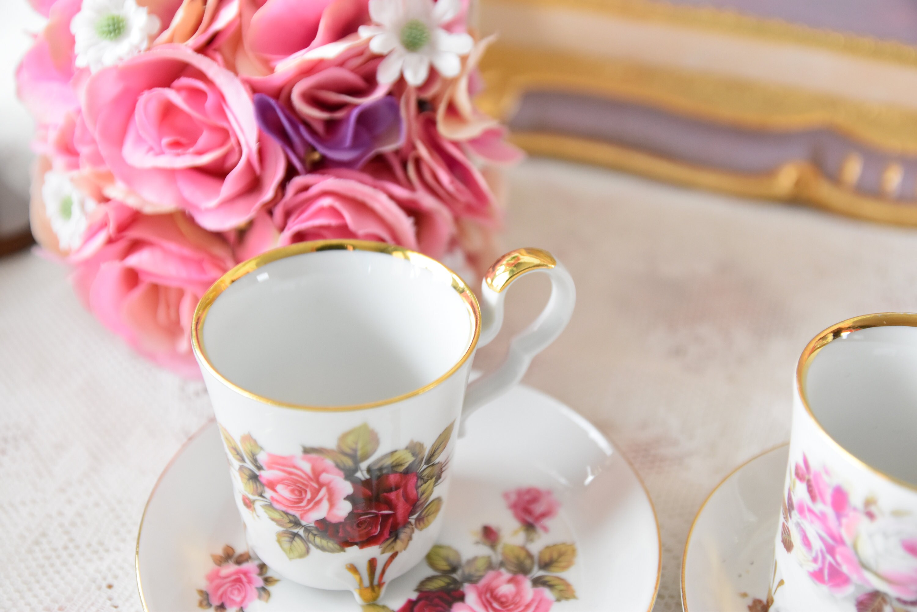 Bavaria Tea Cup Vintage Tea Cup Set Floral German Tea Cup Set | Etsy