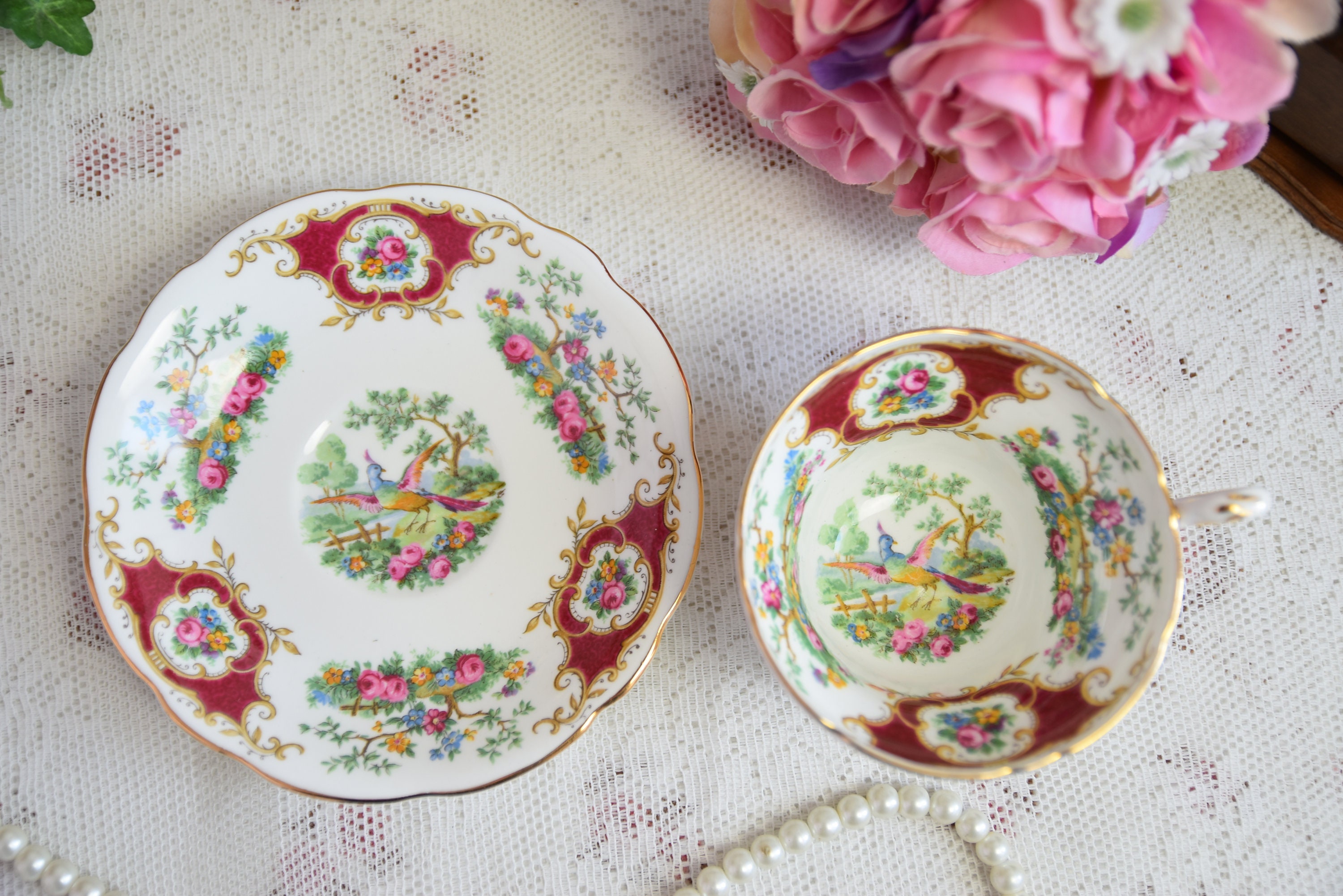 Foley Bone China Broadway Tea Cup English Tea Cup Set England - Etsy
