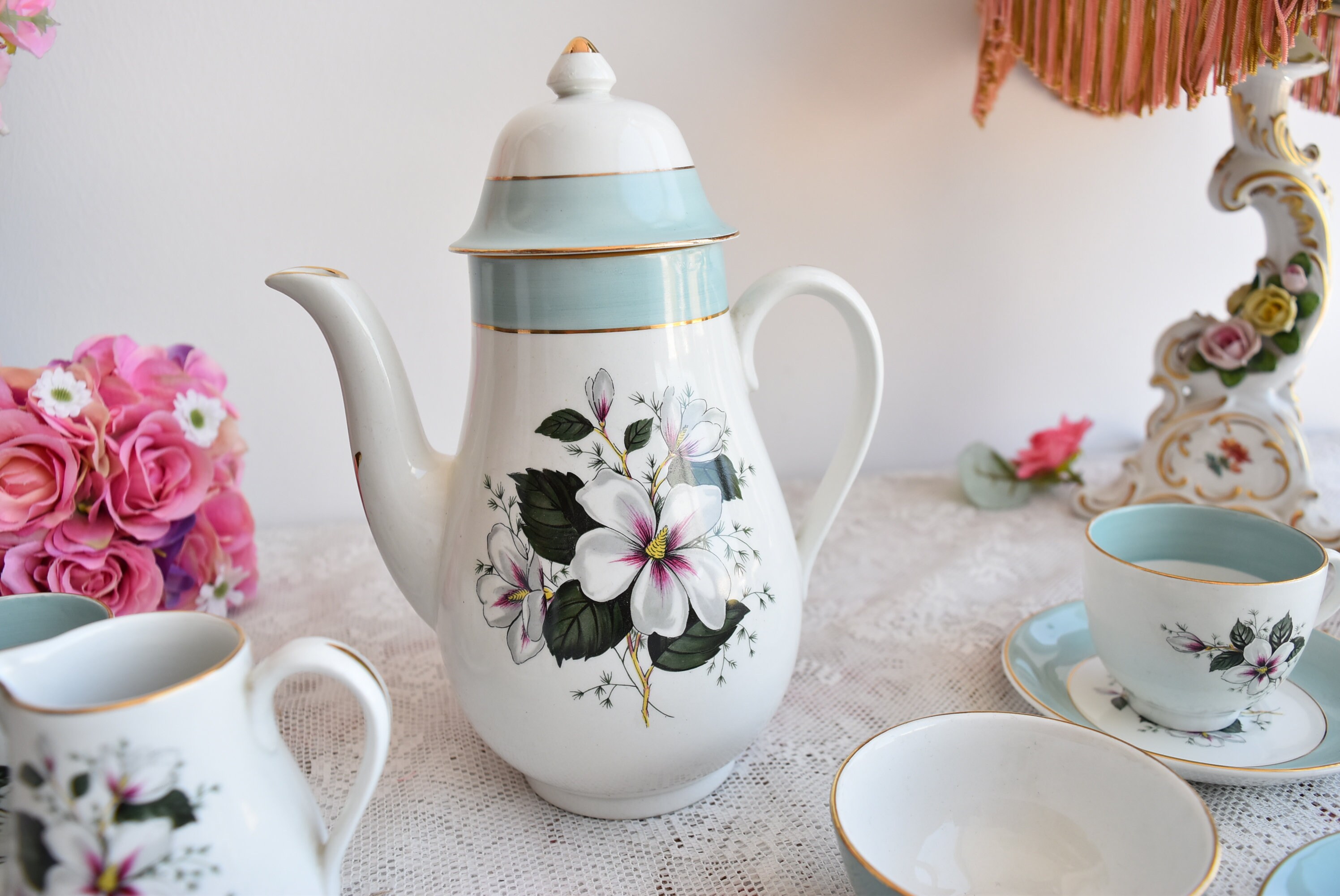 Coffee Set Vintage Coffee Set Coffee Cup Set Porcelain Coffee - Etsy