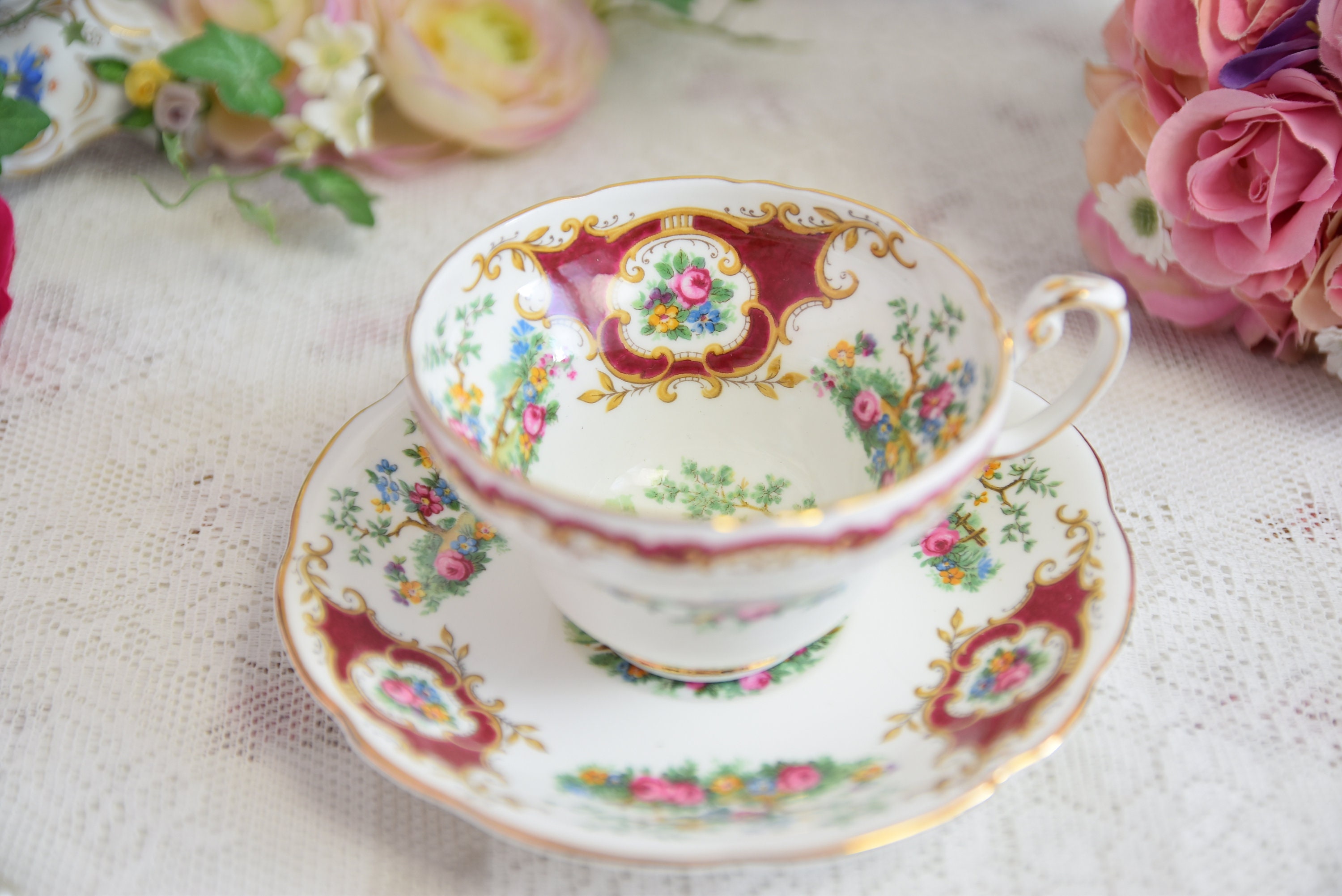 Foley Bone China Broadway Tea Cup English Tea Cup Set England - Etsy