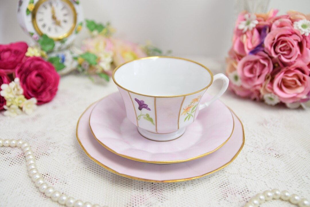German Tea Cup Flower Tea Cup Set Furstenberg Germany Flower Tea Cups ...