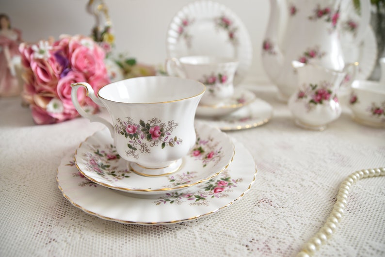 Royal Albert Lavender Rose Tea Set – Vintage English Bone China With ...