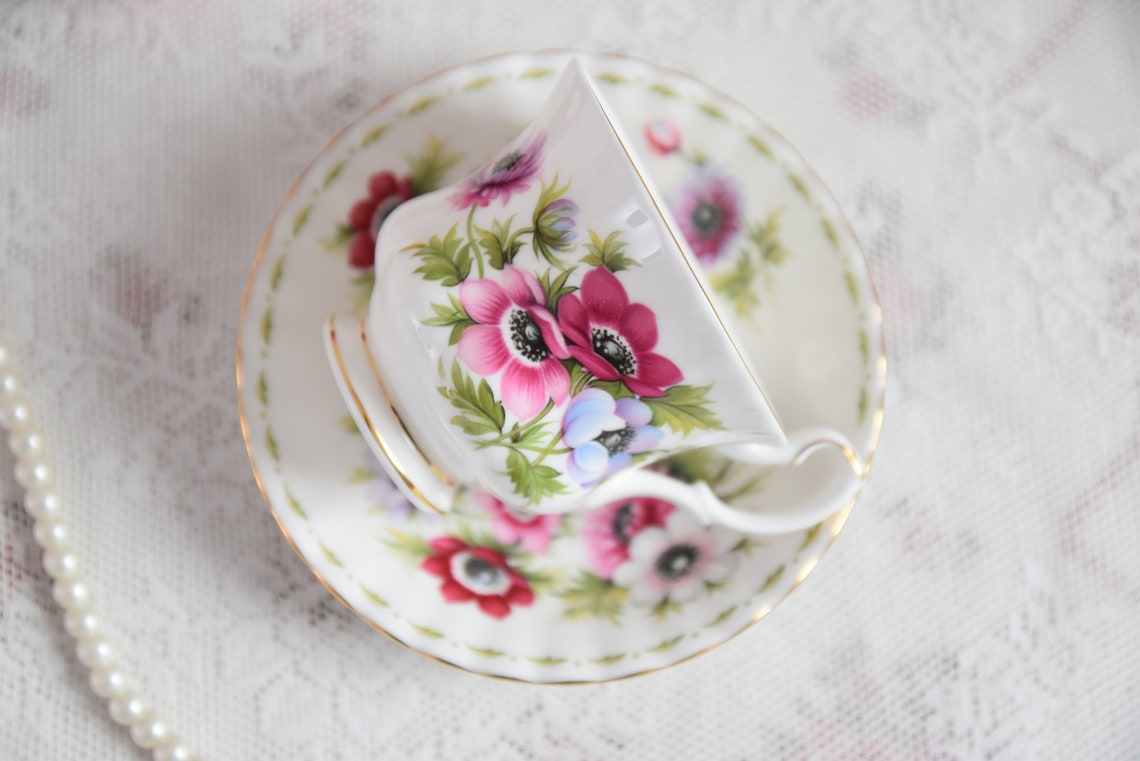 Flowers of the Month March Royal Albert Tea Cup Floral English Tea Cup ...