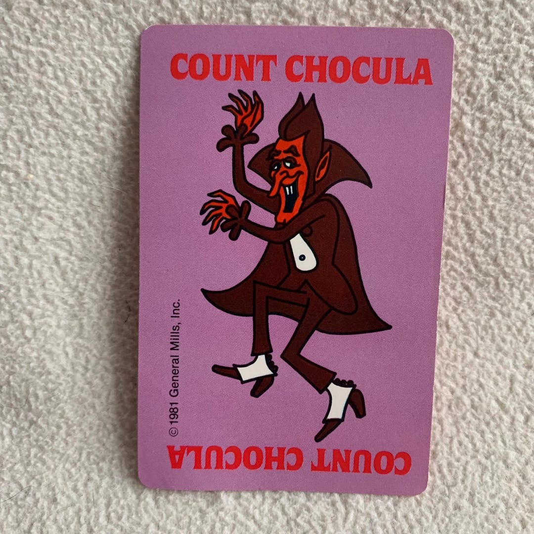 Vintage Cereal Monsters Count Chocula Vampire Chocolate One (1) Game ...