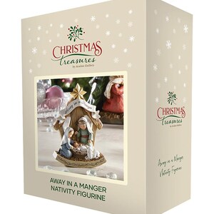 Children's Nativity Figurine - Away in a Manger Christmas Nativity ...