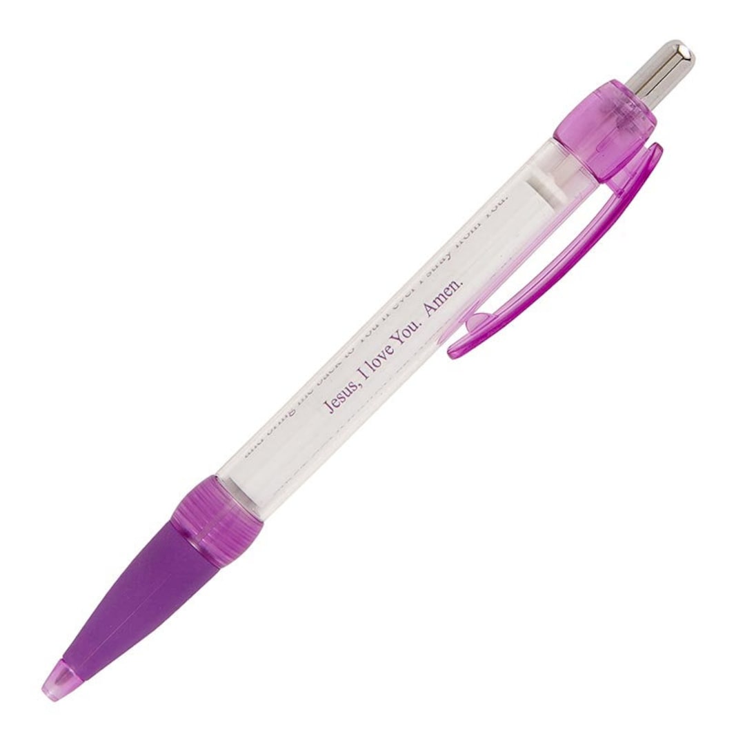 First Communion Prayer Pen Favors - Retractable Prayer Insert (set of ...