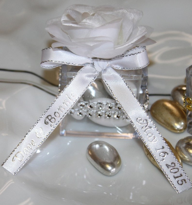 7 Jordan Almonds Unique Wedding Favors in Clear Favor Box With | Etsy