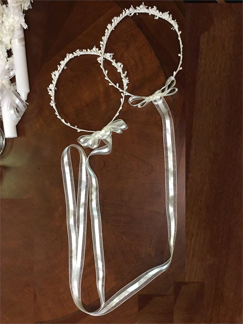 Greek Orthodox Stefana / Wedding Crowns Set of 2 Handmade - Etsy