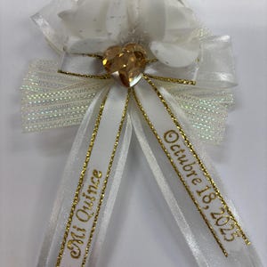 Personalized Wedding / Bridal Heart Corsage (capias ) With Flower ...