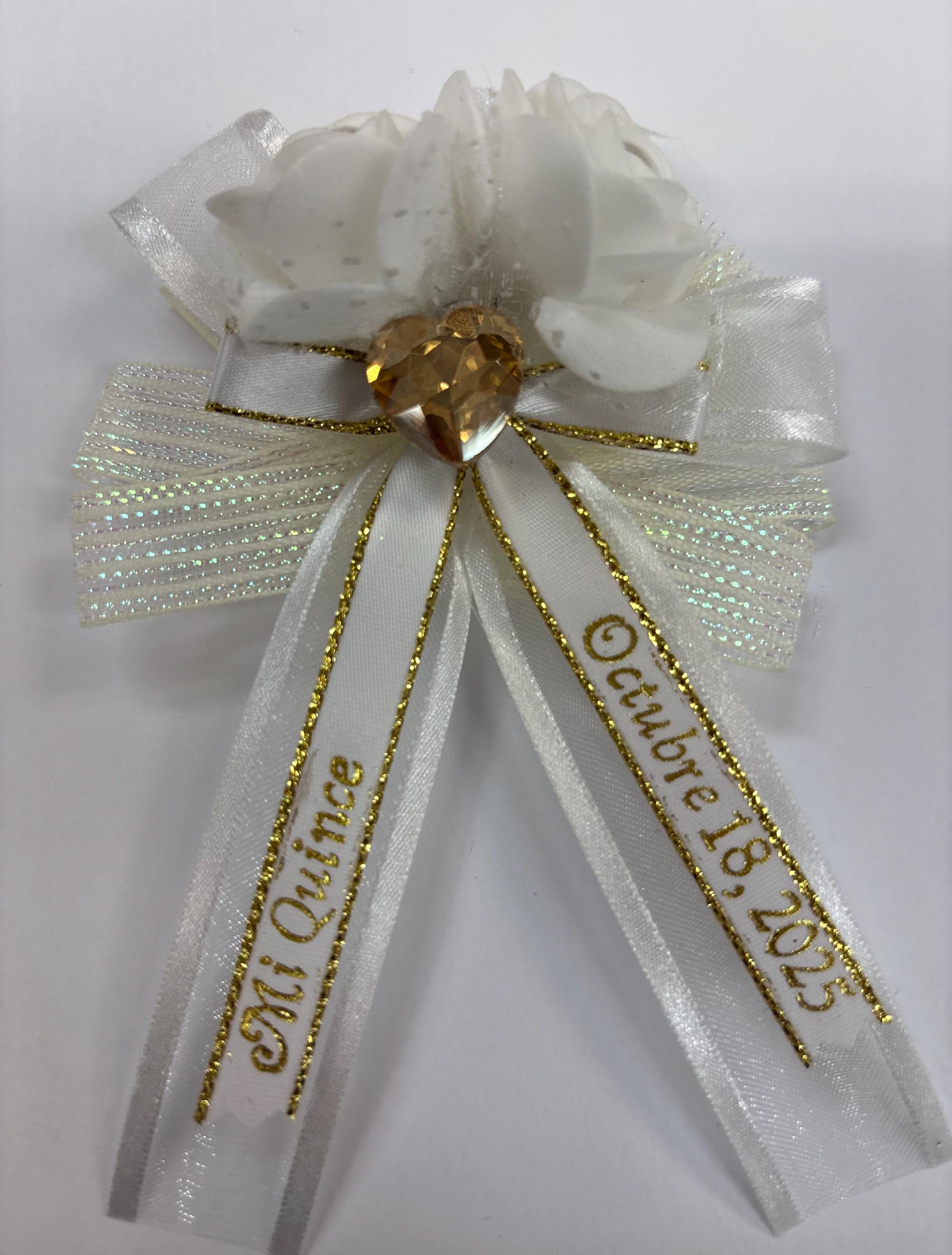 Personalized Wedding / Bridal Heart Corsage (capias ) With Flower ...