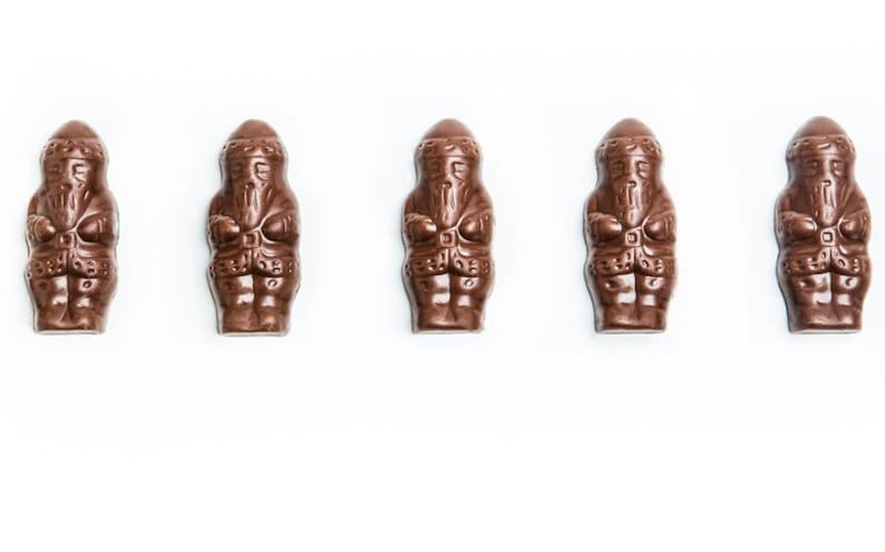 Mini Santas Christmas Premium Chocolate 1 LB Assorted - Etsy
