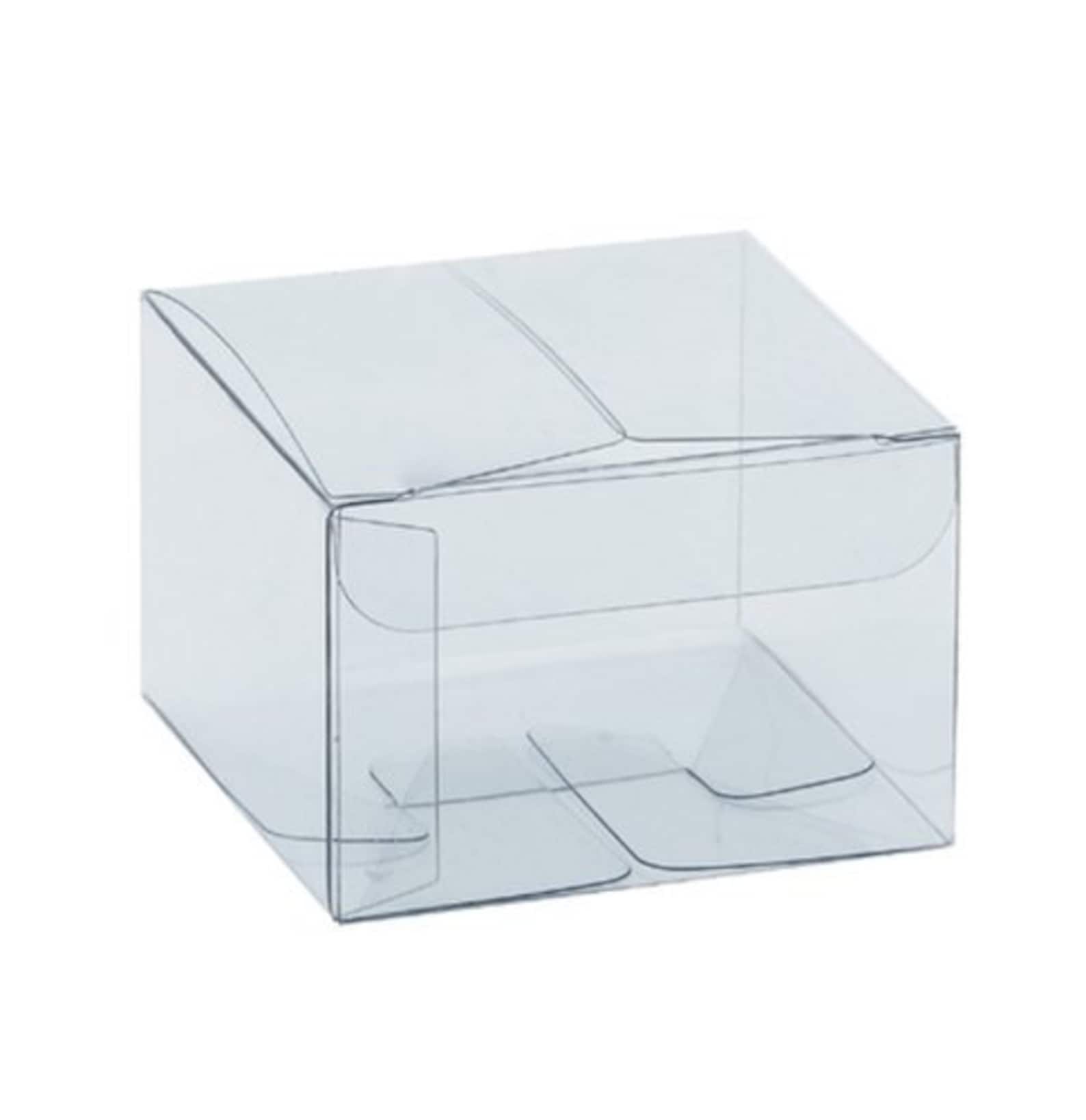 Small Clear Favor Boxes 4" X 4" X 2" - Set of 12 - Etsy