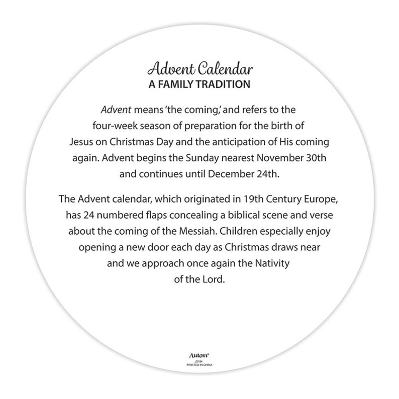 Christian Advent Calendar: Michael Adams Nativity Art, Scripture Verses ...