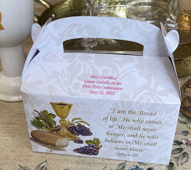 Personalized Body of Christ First Communion Treat Box / Gift - Etsy