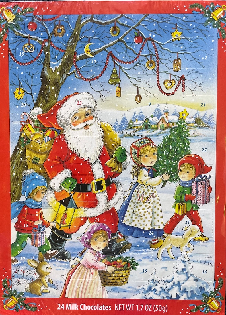 2 Packs of Chocolate Advent Calendar Countdown to Christmas - Etsy