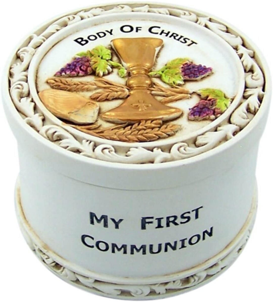 Personalized First Communion Rosary Box: Body of Christ Resin Gift - Etsy