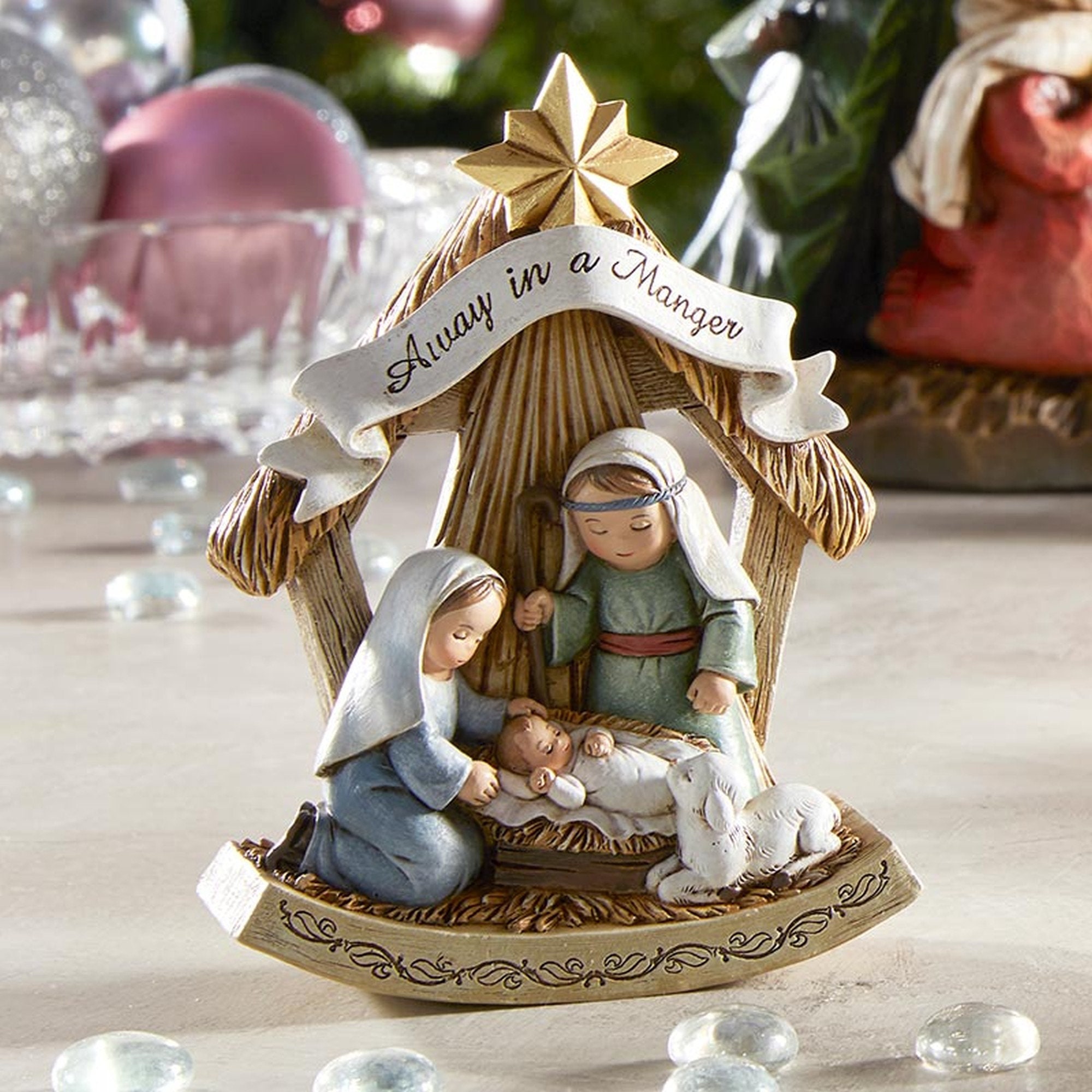 Children's Nativity Figurine Away in a Manger Christmas - Etsy