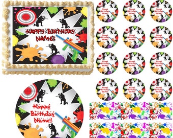 Splatter Cake Topper - Etsy
