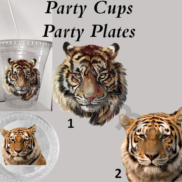 Tiger Plates - Etsy