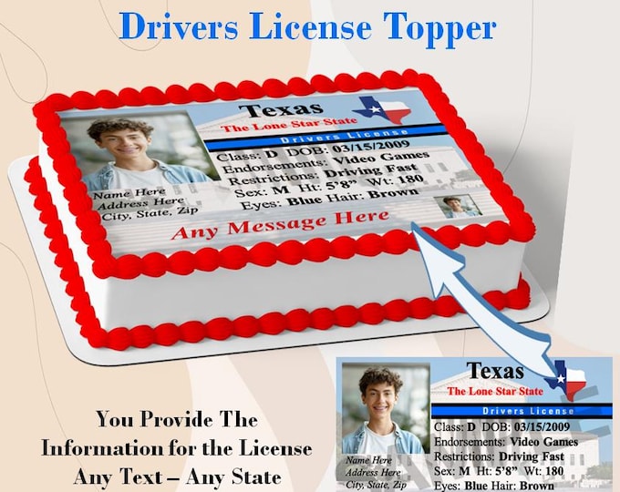 New Driver 16th Birthday Party Cake Topper / Road Signs Decorations ...