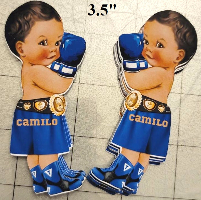 Boxing Prince Boxer Baby Boy Centerpiece With Stand OR Cut - Etsy
