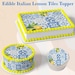 Italian Tiles With Lemons Edible Cake Topper, Tiles With Lemons Print ...