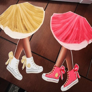 Sneaker Ball Legs Tutu Centerpiece With Stand OR Cut Outs, Party ...
