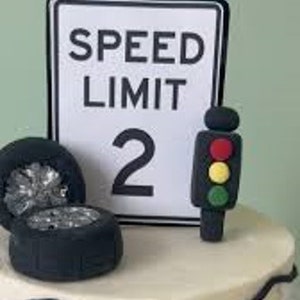 Edible Speed Limit Sign Age for Cupcakes, Cookies, Rice Crispy Treats ...