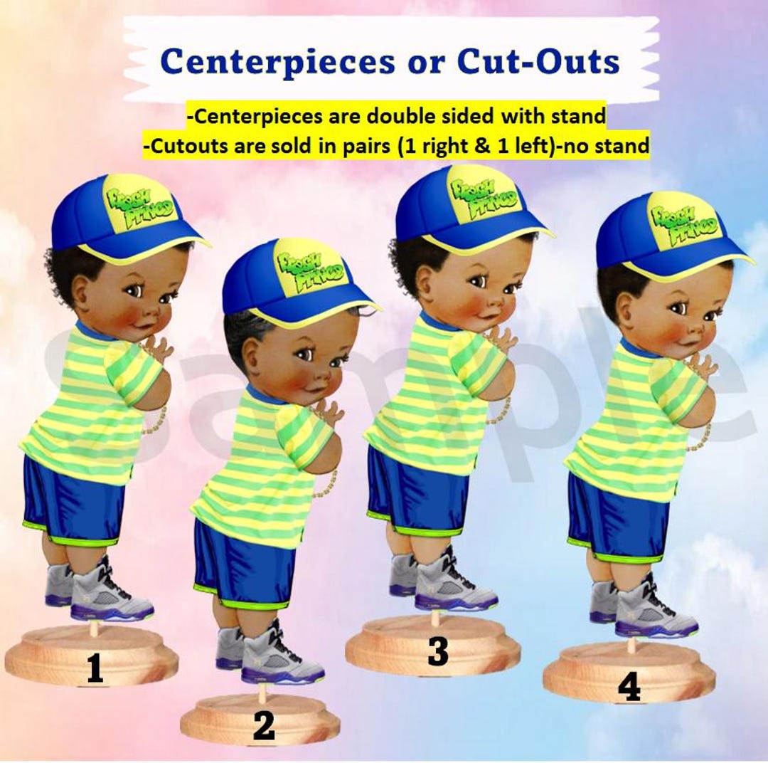 Prince Fresh Boy Centerpieces, Little Prince Fresh Cut Outs. Fresh Baby ...