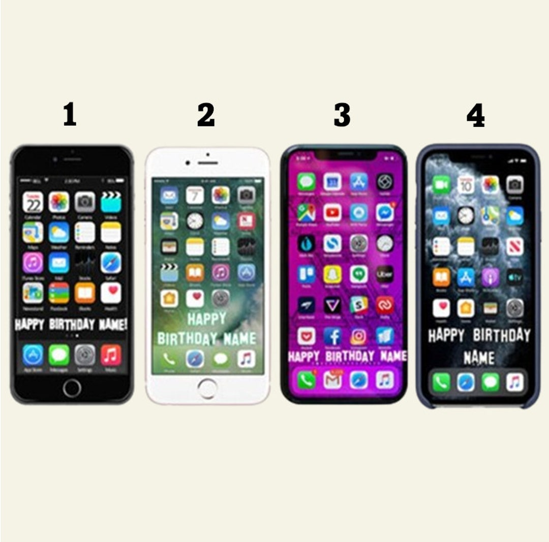 Cell Phone iPhone EDIBLE Cake Topper Image Frosting Sheet, iPhone Cake ...