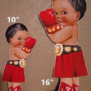 Little Prince Boxing Boxer Baby Boy Centerpiece With Stand OR Cut Outs ...