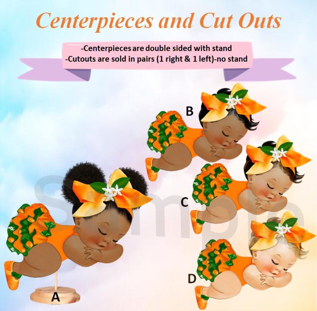 Sweet Little Cutie Baby Centerpieces, Little Cutie Sleeping Baby Cut ...