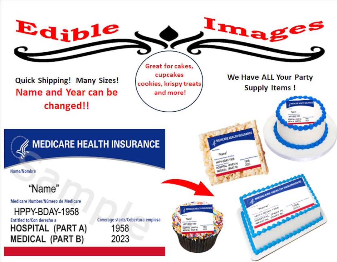 Medicare Card Cake