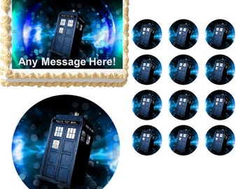 Tardis Cake Topper - Etsy