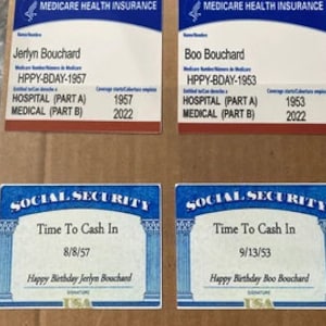 Medicare Card EDIBLE Image for Cakes and Cupcakes, Retirement Cake ...