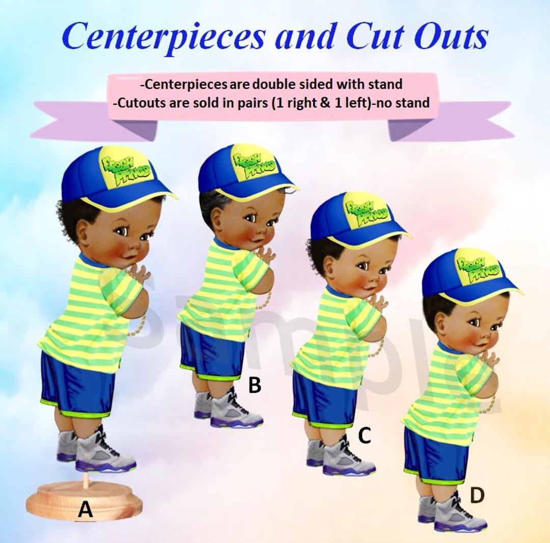 Prince Fresh Boy Centerpieces, Little Prince Fresh Cut Outs. Fresh Baby ...