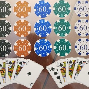 Pre-cut Edible Poker Chips & Playing Cards. Royal Flush Edible Cards ...