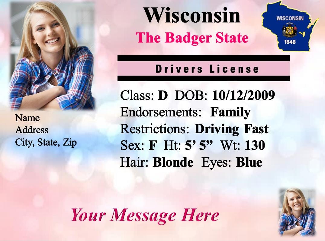 Drivers License Edible Image for Cakes! Any State Personalized Driver's ...