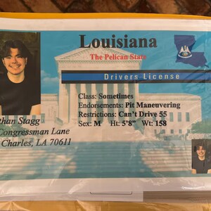Drivers License Edible Image for Cakes! Any State Personalized Driver's ...