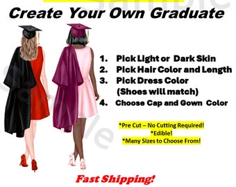 Edible Graduation Cake Topper - Etsy