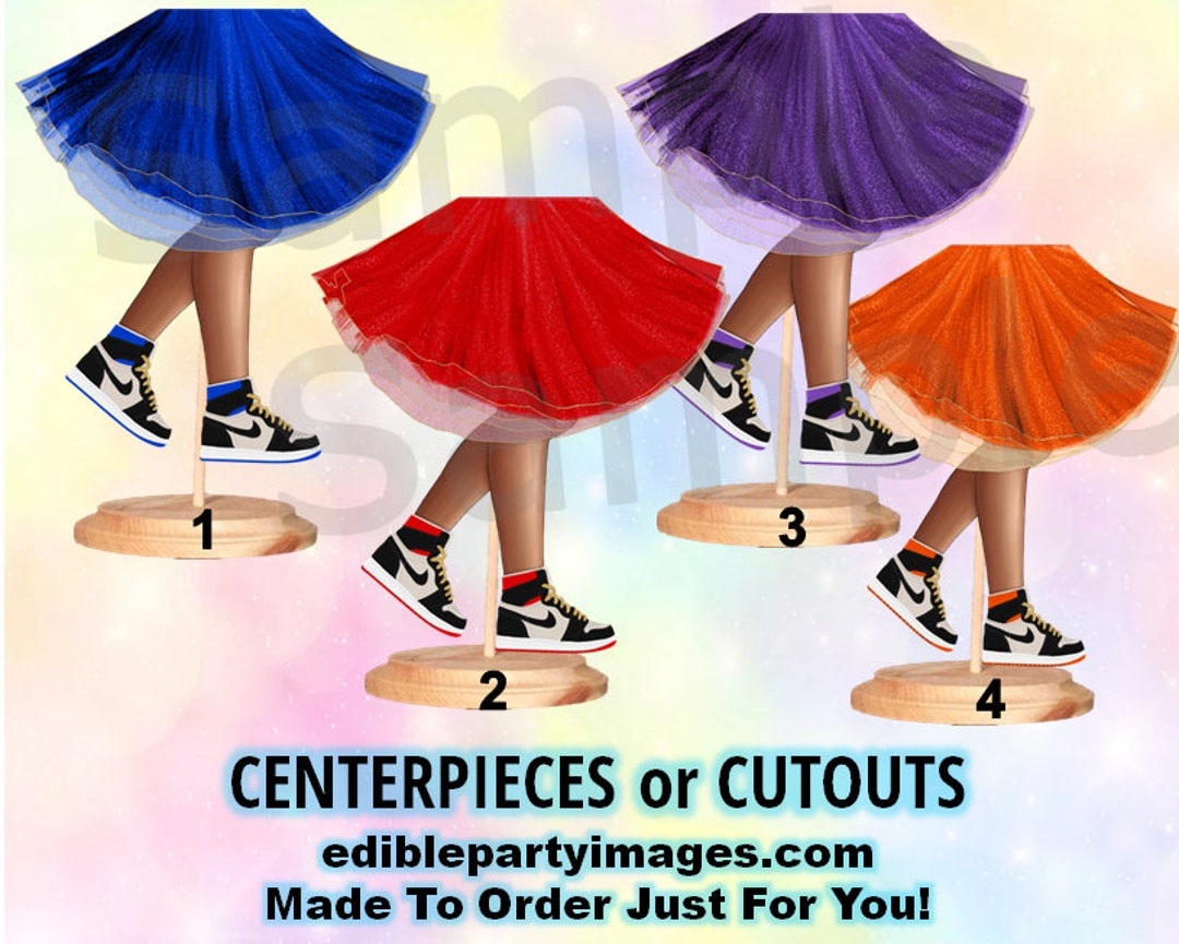 Sneaker Ball Legs Tutu Centerpiece With Stand OR Cut Outs, Party ...